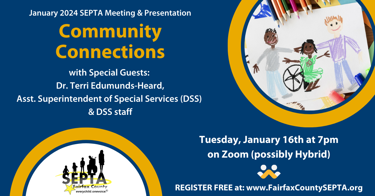 January SEPTA Meeting & Community Connections – Fairfax County Special ...
