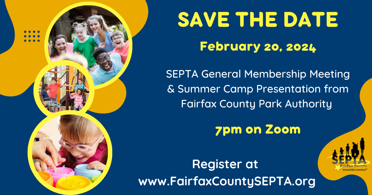February Meeting & FCPA Camps Event – Fairfax County Special Education PTA